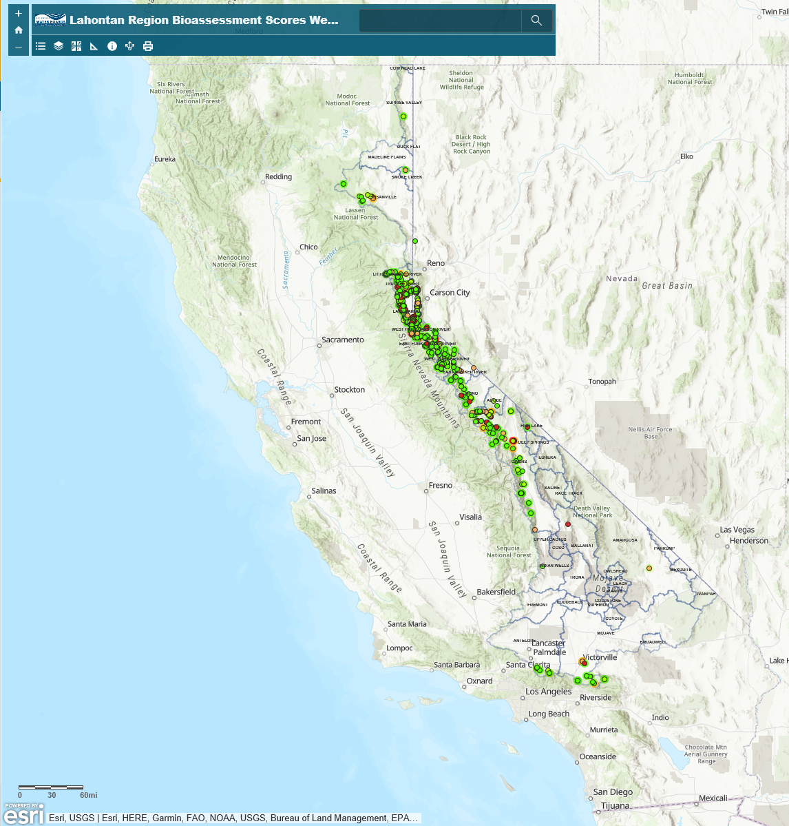 SWAMP Bioassessment | Lahontan Regional Water Quality Control Board